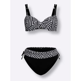 WITT Damen Bikini, schwarz-wei&szlig;, Gr&ouml;&szlig;e 40D