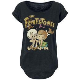 The Flintstones Pebles & Bambam T-Shirt schwarz in M