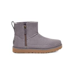 UGG Australia UGG Lammfell-Boots "Classic Zip Mini" in Grau - 36