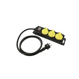 Eurolite Steckdosenleiste 3-fach IP44 sw 3m