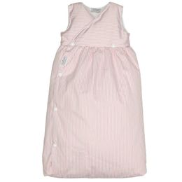 Daunen-Schlafsack TAVOLINCHEN BABY gestreift in rosa/weiß