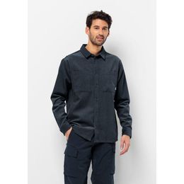 Jack Wolfskin Langarmhemd TRACKFINDER SHIRT M, blau