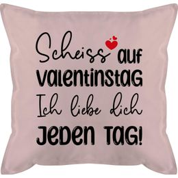 Shirtracer Dekokissen Scheiss auf Valentinstag