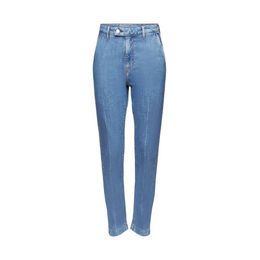 Esprit Regular-fit-Jeans Schmal geschnittene Jeans mit hohem Bund
