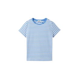 Tom Tailor Denim Damen Gestreiftes T-Shirt, blau, Streifenmuster, Gr. XL