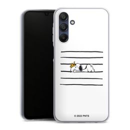DeinDesign Galaxy A15 Handy Silikon H&uuml;lle Case transparent Handyh&uuml;lle Snoopy Dog Peanuts Silikon Case