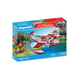 Playmobil® Konstruktionsspielsteine City Action Feuerwehrflugzeug mit Löschfunktion
