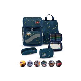 Belmil Rucksack Rucksack Smarty Plus Premium Schulranzen Set 5-teile Orion Blue Tasche