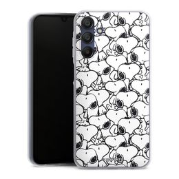 DeinDesign Galaxy A15 5G Handy Silikon H&uuml;lle Case transparent Handyh&uuml;lle Peanuts Snoopy Muster Silikon Case