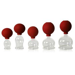 Lauschaer Glas Massagegerät Schröpfglas Schröpfgläser mit Saugball in vielen Größen aus Glas