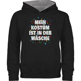 Shirtracer Hoodie Mein Kostüm ist in der Wäsche Konfetti Karneval & Fasching