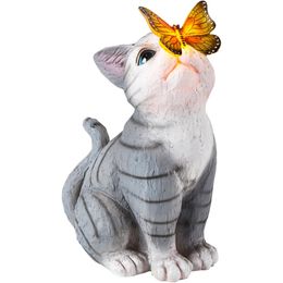 bonprix Solar Dekoleuchte Katze mit Schmetterling