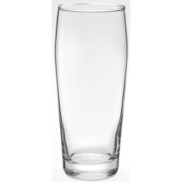 Van Well Bierglas Willybecher, Glas, 0,5 L, geeicht, spülmaschinenfest, Gastronomiequalität, 12-tlg., weiß