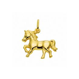 Adelia´s Adelia´s Kette mit Anhänger 333 Gold Anhänger Pferd, Schmuckset - Set mit Halskette, goldfarben