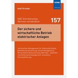 Der sichere und wirtschaftliche Betrieb elektrischer Anlagen - Axel Straube, Kartoniert (TB)