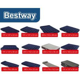 Bestway - Luftmatratze Luftbett Reiseluftbett Indoor Outdoor Bett Camping Gästebett Schlaf Doppel [191x137x30cm]