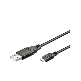 PRO USB 2.0 A/Micro-B - Schwarz - 0.15m