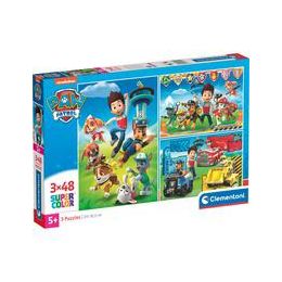 Clementoni Kinderpuzzle Supercolor - Paw Patrol 3x 48 Teile Teile: 144 (3x 48) Altersangabe: ab 5 Jahren