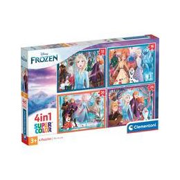 Clementoni Supercolor 4 in 1 - Disney Frozen 2, Puzzle 4 Puzzle (12-24 Teile) Teile: 72 (1x 12, 1x 16, 1x 20, 1x 24) Altersangabe: von 36 Monaten bis 5 Jahren