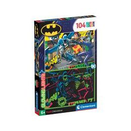 Clementoni Glowing Lights - DC Batman, Puzzle 104 Teile Teile: 104 Altersangabe: von 6 Jahren bis 8 Jahren