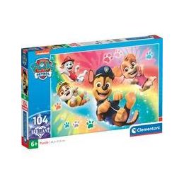 Clementoni Brilliant - Paw Patrol, Puzzle 104 Teile Teile: 104 Altersangabe: von 6 Jahren bis 8 Jahren