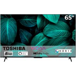 E (A bis G) Toshiba QLED-Fernseher "65QV2463DA" Fernseher schwarz LED Fernseher Bestseller