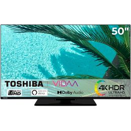 E (A bis G) Toshiba LED-Fernseher "50UV3463DA" Fernseher schwarz LED Fernseher