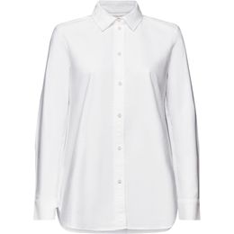 Esprit Hemdbluse, Blusenkragen, Knopfleiste, für Damen, weiß, L