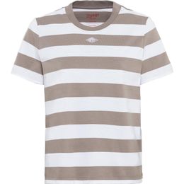 Esprit T-Shirt, Streifen, für Damen, braun, XXL