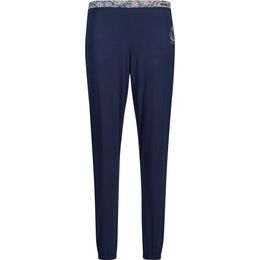 Skiny® Night In Schlafanzug-Hose, Tapered Fit, für Damen, blau, 36