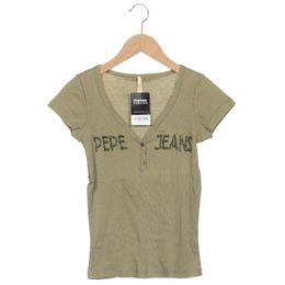 Pepe Jeans Damen T-Shirt, grün, Gr. 34