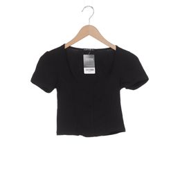 stradivarius Damen T-Shirt, schwarz, Gr. 38