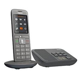 Gigaset CL660A Schnurloses Telefon mit Anrufbeantworter anthrazit schwarz