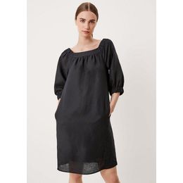 s.Oliver BLACK LABEL Minikleid Kurzes Kleid mit Off Shoulder-Ausschnitt Raffung
