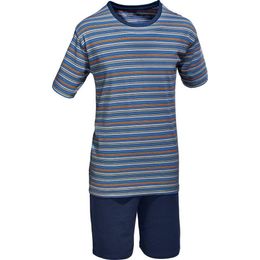 REDBEST Pyjama Herren-Shorty Single-Jersey Streifen