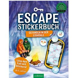 Ars Edition Escape-Stickerbuch - Gefangen in der Eishöhle - Philip Kiefer, Kartoniert (TB)