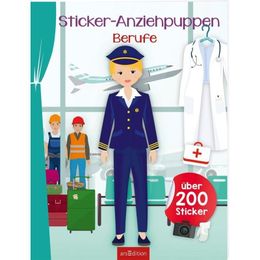 Ars Edition Sticker-Anziehpuppen - Berufe, Kartoniert (TB)