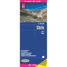 Reise Know-How Landkarte Chile (1:1.600.000). Chili, Karte (im Sinne von Landkarte)