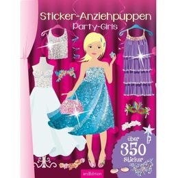 Ars Edition Sticker-Anziehpuppen - Party-Girls, Geheftet