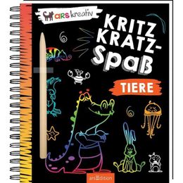 Ars Edition Kritzkratz-Spaß - Tiere, Kartoniert (TB)