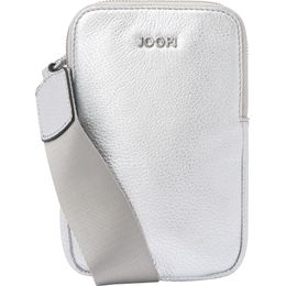 JOOP! Smartphonetasche "Bianca", Schultergurt, Leder, silber