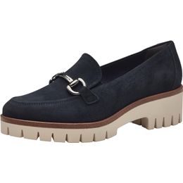 Tamaris Slipper, Blockabsatz, Zierriemen, für Damen, blau, 37