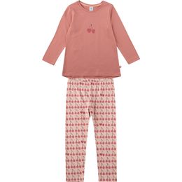Sanetta Schlafanzug, 2-teilig, Kirschen, für Kinder, rosa, 104