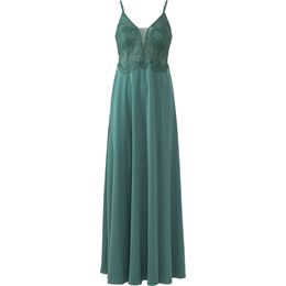 Vera Mont Abendkleid, Spaghettiträger, Pailletten,, für Damen, grün, 36