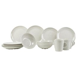 Gimex Geschirrset Solid Line 16-teilig, beige