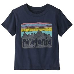 Patagonia - Baby Fitz Roy Skies - T-Shirt Gr 6 Months blau