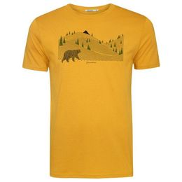 Greenbomb - Animal Bearland Guide Cotton - T-Shirts - T-Shirt Gr S orange