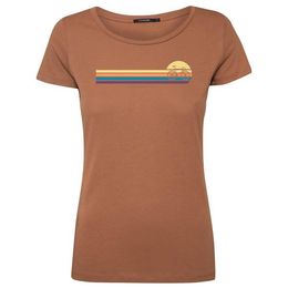 Greenbomb - Women's Bike Sundown Loves - T-Shirts - T-Shirt Gr XS braun