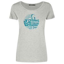 Greenbomb - Women's Nature Surf Circle Loves - T-Shirts - T-Shirt Gr XS grau