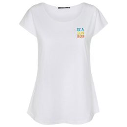 Greenbomb - Women's Lifestyle Sea Sun Surf Cool - T-Shirts - T-Shirt Gr XS weiß